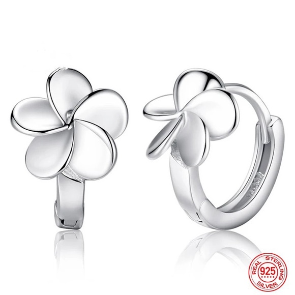 Anthropologie | Jewelry | Plumeria Sterling 925 Silver Nano Micro ...